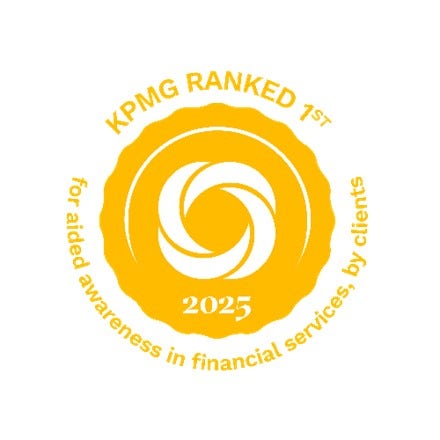 KPMG ranks #1 for “most well-known firms” in financial services by clients